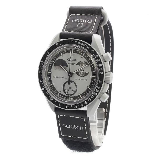 ■商品説明■【問い合わせ番号】200027757019【ブランド】OMEGA【素材】 ナイロン ／ バイオセラミック【カラー】ケース：ライトグレ― ／ 文字盤：グレー×ブラック ／ ベルト：ブラック【サイズ(cm)】フェイス：約42mm(リ...