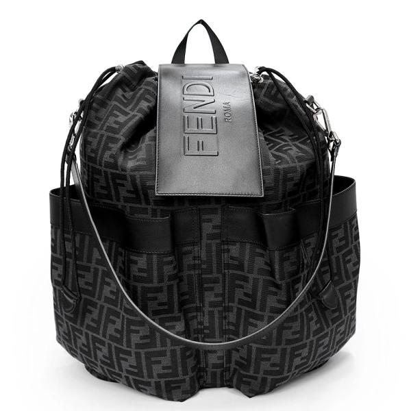 ■商品説明■【問い合わせ番号】200028234019【ブランド】FENDI【参考定価】349,800円【素材】 ジャカードFF ／  ファブリック ／  カーフスキン （牛革）【カラー】ブラック×グレー ／ シルバー金具【サイズ(cm)】...