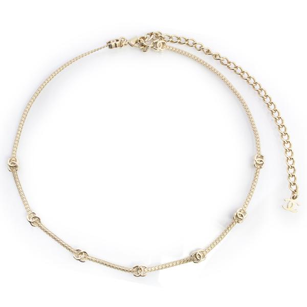 ■商品説明■【問い合わせ番号】200028335019【ブランド】CHANEL【カラー】シャンパンゴールド【サイズ(cm)】チェーン：約38~52cm (調節可) ココマーク : 約W0.7cm  x H0.5cm 【重量】約15g【生産国...