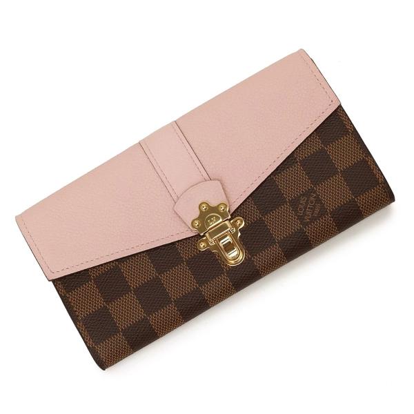 ■商品説明■【問い合わせ番号】200028511019【ブランド】LOUIS VUITTON【素材】 ダミエ ／  カーフスキン （牛革）【カラー】ブラウン×マグノリア ／ ゴールド金具【サイズ(cm)】約W19cmxH10cmxD2.5c...
