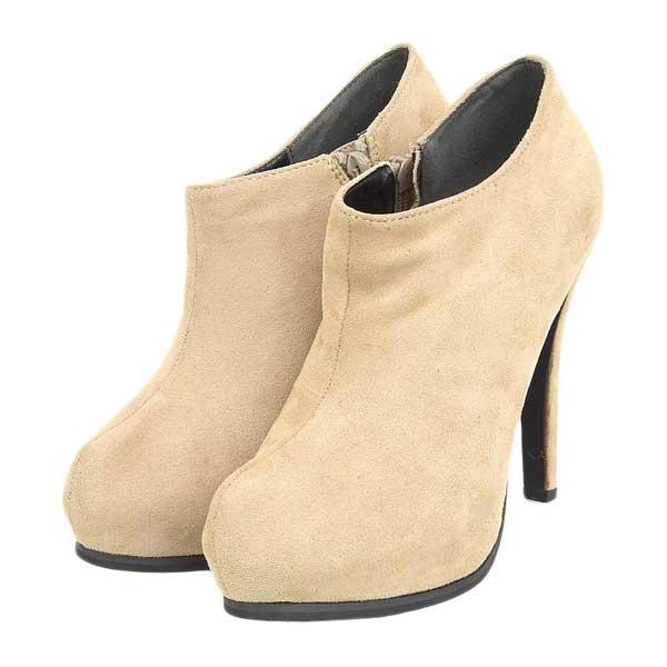 商品タイトル：◆美品◆ エルビス ルーチェ ElvisLuce レディース スエード風 ハイヒール ブーティー ベージュ sizeL [M02510]管理番号：BR07184状態ランク：SA状態詳細：使用感少なくキレイな中古の商品です。詳細...