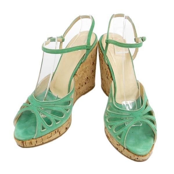 商品タイトル：ボッカチーニBOCCACCINI スエード ウェッジソール サンダル グリーン系 size36 [M02980]管理番号：BR08961状態ランク：B状態詳細：一部に傷や汚れなどの使用感はありますが、使用に問題のない商品です。...