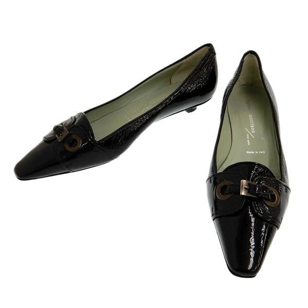 商品タイトル：シガーソン モリソン Sigerson Morrison レザー ヒール パンプス ブラック size7 1/2 [M03096]管理番号：BR12417状態ランク：A状態詳細：一般的な使用感はありますが、使用に問題のない商品...