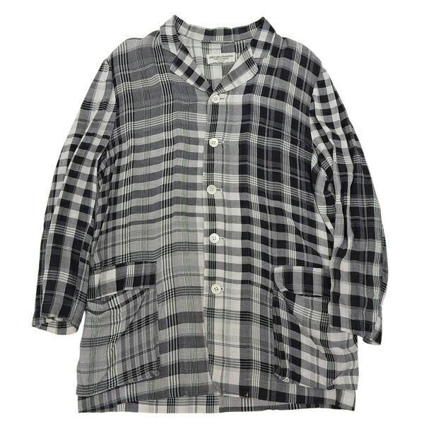 商品タイトルCOMME des GARCONS コムデギャルソン  RJ-020120 日本製  レーヨン ヴィンテージ ジャケット チェック 羽織 ジャケット メンズ マルチカラー管理番号BR15067状態ランクB状態詳細一部に傷や汚れな...