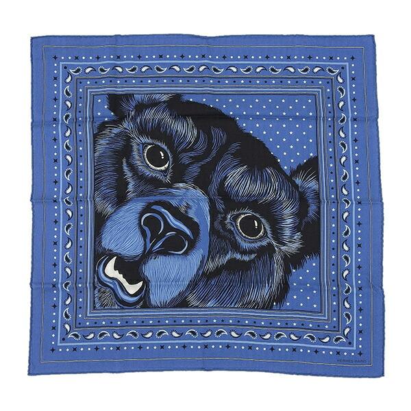 商品タイトル未使用 HERMES エルメス カレ H 65 GRRRRR! タグ 箱付 カシミヤ シルク 81400 バンダナ スカーフ ブルー・ジーン ECO0003 【中古】管理番号BR15141状態ランクS　とてもキレイな新品同様の商...