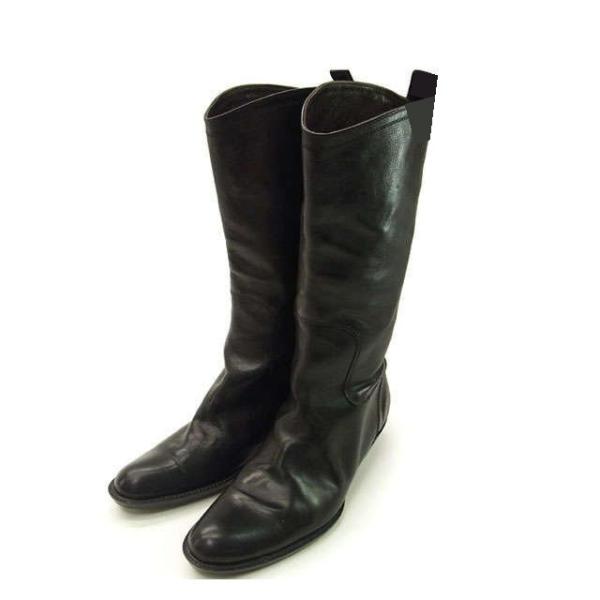 ■管理番号：C746【商品説明】アルベルトフェルマーニ【ALBERTO FERMANI】の ♯35・イタリア製 ブーツです♪◆ランク 【7】【7】傷、汚れがあるが程度良好のお品物【状態】スレ・キズ（小）　シワ　などの一般的使用感があります。...