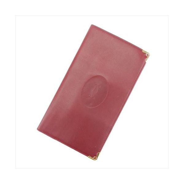 ■管理番号：D1933【商品説明】カルティエ【Cartier】の  長札入れです。定番人気のマストライン☆厚みのないスリムなタイプなのでバッグやポケットにスッキリ収納出来ます♪◆ランク 【6】【6】通常の使用感があるお品物【状態】まだまだ十...