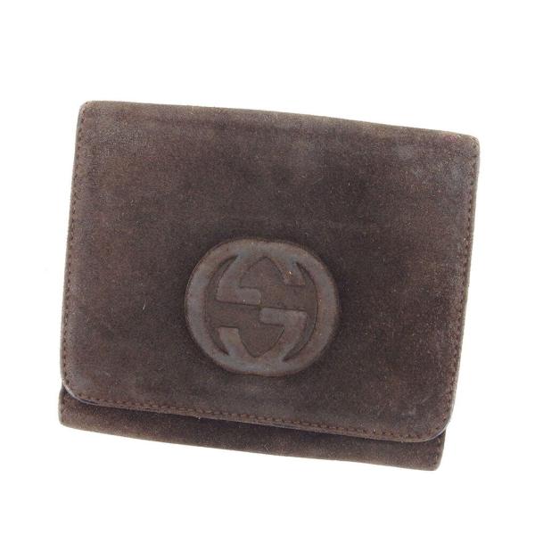 ■管理番号：D1949【商品説明】グッチ【GUCCI】の Wホック財布です。ブランドの象徴的なインターロッキングGマーク入り☆コンパクトなサイズで持ち運びしやすいです♪◆ランク 【6】【6】通常の使用感があるお品物【状態】まだまだ十分にお使...