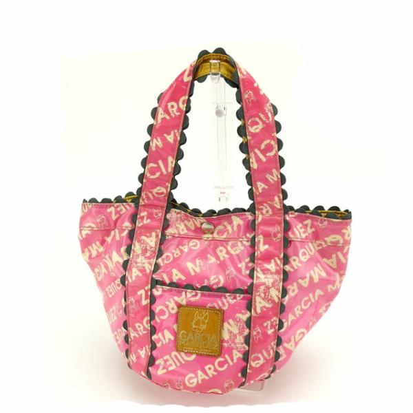 ■管理番号：T14825【商品説明】ガルシアマルケス【GARCIA MARQUEZ】の  トートバッグです。オシャレなロゴ柄☆マチ幅があるので見た目以上に荷物が入ります♪◆ランク 【6】【6】通常の使用感があるお品物【状態】ダメージがありま...