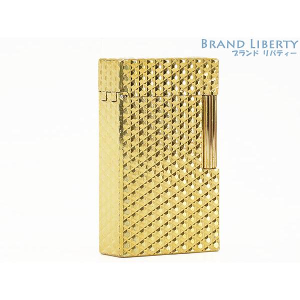 ●ブランドデュポン　S.T.Dupont●商品名ライン1L ロング　ヘキサゴン　六角形柄　ローラーガスライター●サイズW：3.5cm　H：5.7cm　D：1.3cm●カラーゴールド●素材真鍮●製造国フランス●付属品なし(本体のみ)●商品ラン...