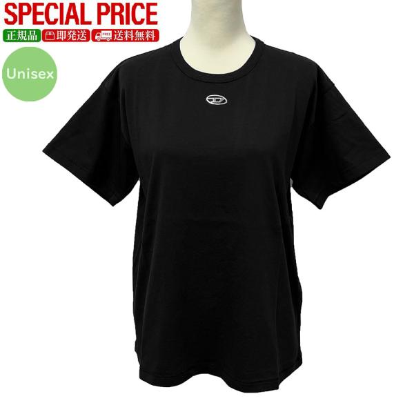 ■商品名DIESEL ディーゼル A20399 0JMBB 900 クルーネック コットンTシャツ オーバルD ロゴ T-NORMY-OD-S1 半袖 レディース メンズ ユニセックス■シーズン2026年春夏新作■モデルA20399-0JM...