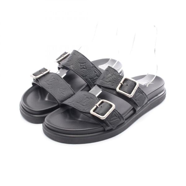 ■状態：ランクB使用感、傷、擦れ、汚れが見られます■ブランド名：LOUIS VUITTON（ルイ・ヴィトン）■商品名：LVヴェニス ミュール モノグラム サンダル    ■製造番号：ND0223■カラー：ブラック系■素材：レザー■サイズ：表...