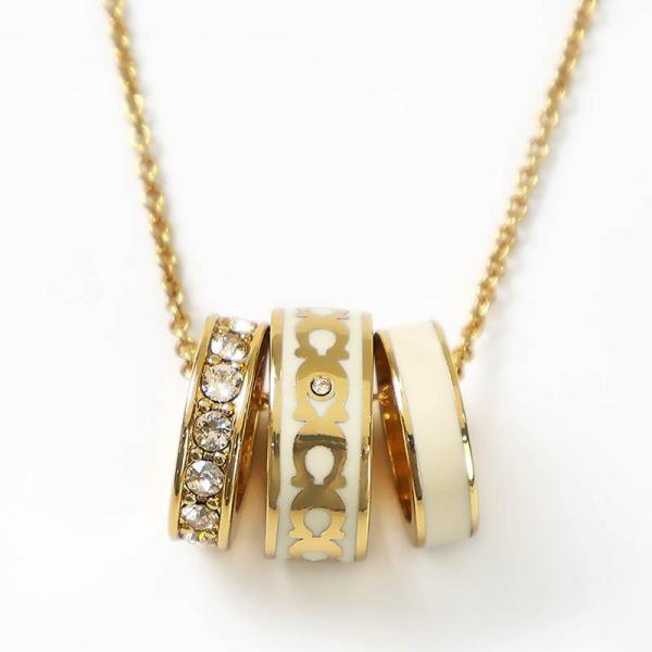 ■商品情報ブランド： COACH / コーチ品番　： 408103GLD100サイズ： 約 40cm (アジャスター5cm)重さ　： 約 8.9 g仕様　： トップサイズ　ストライプH1.2cm×W0.4cm、クリスタルH1.3cm×0.3...