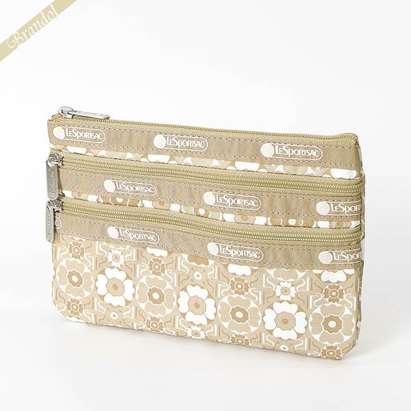 ブランド：LeSportsac / レスポートサック品番　　：7158 E702サイズ　：約 H13×W18×D1 cm重さ　　：約 50 g仕様　　：外側ファスナーポケット×2、ファスナー開閉ライン　：3-ZIP COSMETIC素材　　...