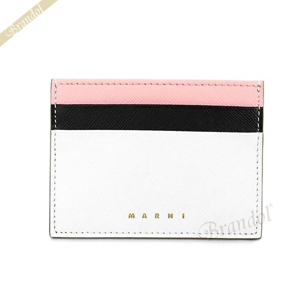 ■商品情報ブランド： MARNI / マルニ品番　： PFMOQ04U23 LV520 Z329I / LILY WHITE/BLACK/CANDY/DUNEサイズ： 約 H7.5×W10×D0.5 cm重さ　： 約 20 g仕様　： カー...