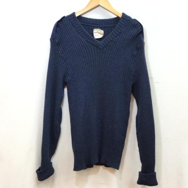 メーカー：ＵＳＥＤ古着 / USED/古着形状：ニット、セーター / 長袖サイズ：表記サイズ：44肩幅：51 cm、袖丈：76 cm、着丈：70 cm、身幅：42 cmカラー：紺 / ネイビー柄 / パターン：素材：商品状態：着用感がありま...