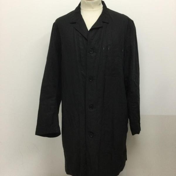 メーカー：フィグベル / PHIGVEL MAKERS＆Co形状：コート / コート一般サイズ：表記サイズ：L肩幅：48 cm、袖丈：62 cm、着丈：92 cm、身幅：55 cmカラー：黒 / ブラック柄 / パターン：無地素材：麻（リネ...