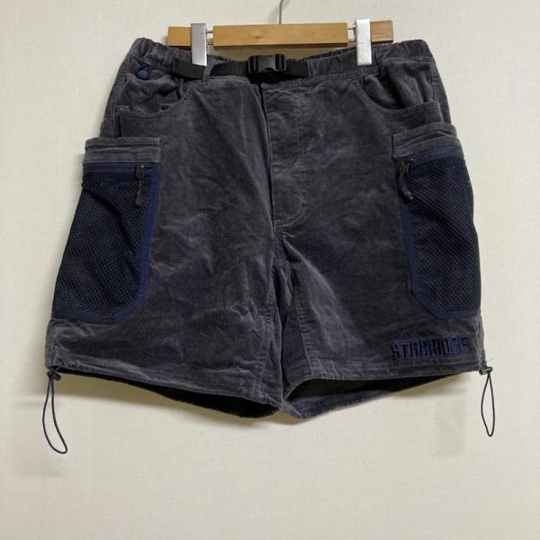 メーカー：古着 / USED形状：パンツ / ショートパンツサイズ：表記サイズ：Mウエスト：82 cm、ヒップ：104 cm、もも周り：74 cm、裾周り：68 cm、股上：27.5 cm、股下：16.5 cmカラー：紺 / ネイビー柄 /...