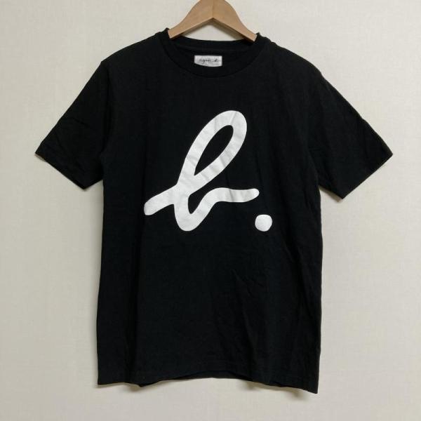 メーカー：アニエス・ベー / agnes b.形状：Tシャツ / 半袖サイズ：表記サイズ：M肩幅：42 cm、袖丈：21.5 cm、着丈：63.5 cm、身幅：47 cmカラー：黒 / ブラック柄 / パターン：ロゴ、文字、プリント素材：綿...