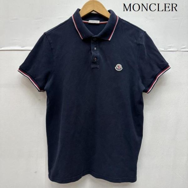 メーカー：モンクレール / MONCLER形状：ポロシャツ / 半袖サイズ：表記サイズ：M肩幅：42 cm、袖丈：18 cm、着丈：59 cm、身幅：50 cmカラー：紺 / ネイビー柄 / パターン：素材：商品状態：着用感がありますが、汚...