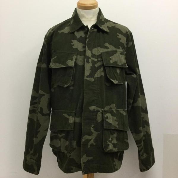 メーカー：古着 / USED形状：ジャケット、上着 / ジャンパー、ブルゾンサイズ：表記サイズ：3肩幅：48 cm、袖丈：68 cm、着丈：76 cm、身幅：58 cmカラー：カーキ / カーキ柄 / パターン：カモフラージュ柄・迷彩素材：...