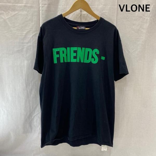 メーカー：ヴィーロン / VLONE形状：Tシャツ / 半袖サイズ：表記サイズ：表記無し肩幅：53 cm、袖丈：20 cm、着丈：69 cm、身幅：54 cmカラー：黒 / ブラック、緑 / グリーン柄 / パターン：ロゴ、文字素材：画像参...