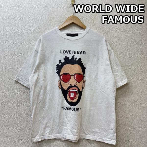 メーカー：古着 / USED形状：Tシャツ / 半袖サイズ：表記サイズ：L肩幅：55 cm、袖丈：24 cm、着丈：68 cm、身幅：59 cmカラー：白 / ホワイト柄 / パターン：素材：商品状態：使用感があり、汚れやダメージがあるお品...