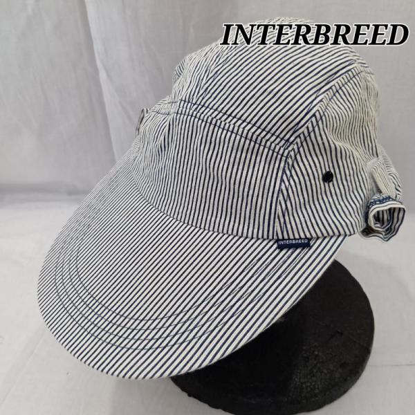 メーカー：インターブリード / INTERBREED形状：帽子 / キャップサイズ：表記サイズ：-高さ：11 cm、つば：10 cm、頭周り：54 cmカラー：白 / ホワイト、紺 / ネイビー柄 / パターン：ストライプ、ロゴ、文字素材：...