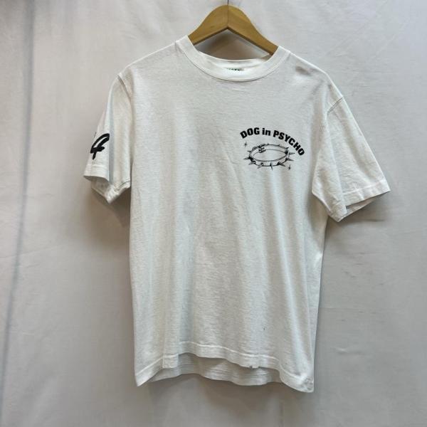 メーカー：古着 / USED形状：Tシャツ / 半袖サイズ：表記サイズ：38肩幅：45 cm、袖丈：21 cm、着丈：63 cm、身幅：46 cmカラー：白 / ホワイト柄 / パターン：素材：画像参照商品状態：使用感があり、汚れやダメージ...