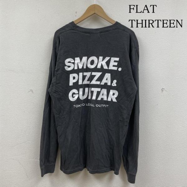 メーカー：古着 / USED形状：Tシャツ / 長袖サイズ：表記サイズ：L肩幅：49 cm、袖丈：68 cm、着丈：73 cm、身幅：56 cmカラー：ダークグレー / ダークグレー柄 / パターン：ロゴ、文字、プリント素材：綿（コットン）...