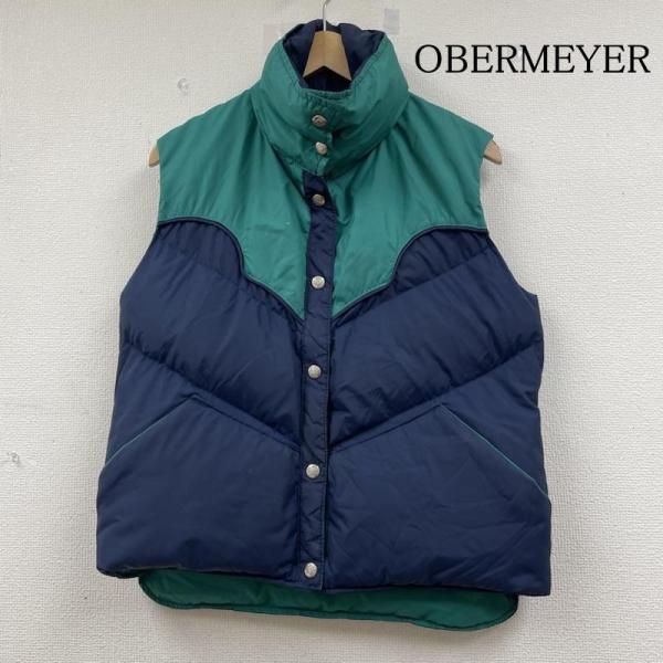 メーカー：古着 / USED形状：ジャケット、上着 / ダウンベストサイズ：表記サイズ：L着丈：60 cm、身幅：53 cmカラー：緑 / グリーン、紺 / ネイビー柄 / パターン：無地素材：ナイロン、その他商品状態：使用感があり、汚れや...