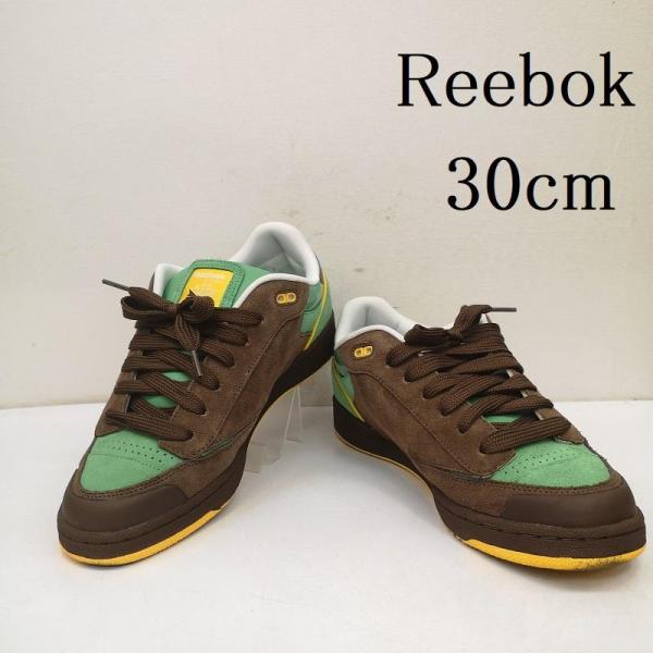 メーカー：リーボック / Reebok形状：スニーカー / スニーカーサイズ：表記サイズ：30.0cmカラー：茶 / ブラウン、緑 / グリーン柄 / パターン：素材：商品状態：多少の使用感はありますが、汚れやダメージも目立たなく良好なお品...