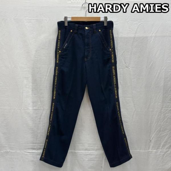メーカー：ハーディーエイミス / HARDYAMIES形状：パンツ / デニム、ジーンズサイズ：表記サイズ：-ウエスト：80 cm、もも周り：60 cm、裾周り：42 cm、股下：72 cm、総丈：96 cmカラー：インディゴ / インディ...