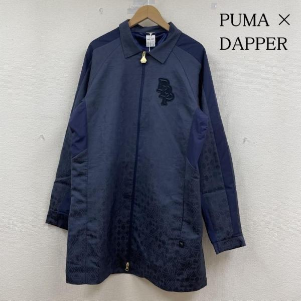 メーカー：プーマ / PUMA形状：ジャケット、上着 / ジャンパー、ブルゾンサイズ：表記サイズ：M着丈：89 cm、身幅：56 cm、裄丈：86 cmカラー：紺 / ネイビー柄 / パターン：ロゴ、文字、刺繍、総柄素材：ポリエステル、ナイ...