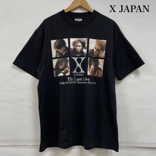 メーカー：古着 / USED形状：Tシャツ / 半袖サイズ：表記サイズ：L肩幅：52.5 cm、袖丈：22.5 cm、着丈：75 cm、身幅：54 cmカラー：黒 / ブラック、マルチカラー / マルチカラー柄 / パターン：プリント素材：...