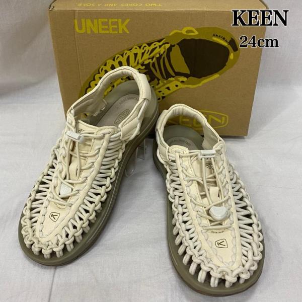 メーカー：キーン / KEEN形状：サンダル / サンダルサイズ：表記サイズ：US：7カラー：アイボリー / アイボリー柄 / パターン：無地素材：素材タグ無し商品状態：着用感がありますが、汚れやダメージが比較的少ないお品物です。※程度・状...