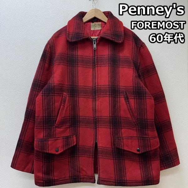 メーカー：ペニーズ / PENNEY'S形状：ジャケット、上着 / ジャンパー、ブルゾンサイズ：表記サイズ：-肩幅：51 cm、袖丈：61 cm、着丈：75 cm、身幅：63 cmカラー：黒 / ブラック、赤 / レッド柄 / パターン：素...