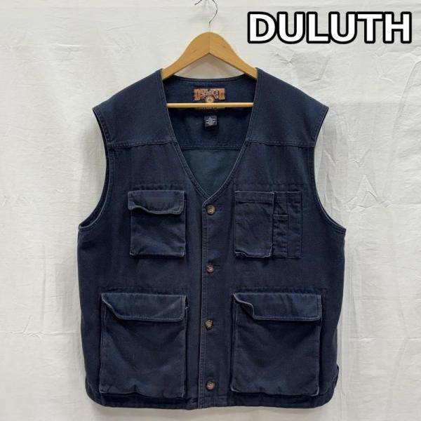 メーカー：古着 / USED形状：ベスト / ベストサイズ：表記サイズ：L身幅：62 cm、総丈：69 cm、肩幅：50 cmカラー：紺 / ネイビー柄 / パターン：素材：商品状態：使用感があり、汚れやダメージがあるお品物です。※程度・状...