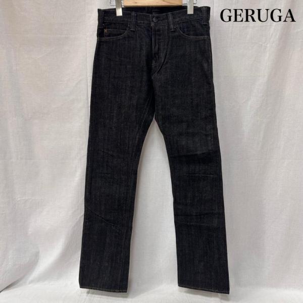 メーカー：古着 / USED形状：パンツ / デニム、ジーンズサイズ：表記サイズ：-ウエスト：80 cm、ヒップ：94 cm、もも周り：56 cm、裾周り：38 cm、股上：23 cm、股下：80 cmカラー：黒 / ブラック柄 / パター...