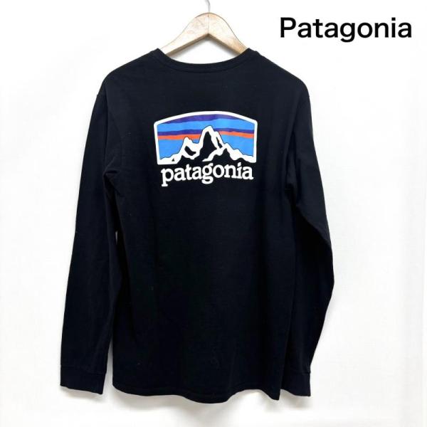 メーカー：パタゴニア / patagonia形状：Tシャツ / 長袖サイズ：表記サイズ：S肩幅：45 cm、袖丈：62 cm、着丈：67 cm、身幅：48 cmカラー：黒 / ブラック柄 / パターン：素材：画像参照商品状態：着用感がありま...