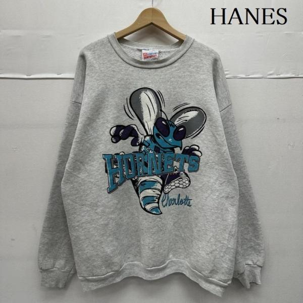 メーカー：ヘインズ / HANES形状：トレーナー / 長袖サイズ：表記サイズ：XL肩幅：66 cm、袖丈：58 cm、着丈：68 cm、身幅：63 cmカラー：灰 / グレー柄 / パターン：素材：商品状態：着用感がありますが、汚れやダメ...