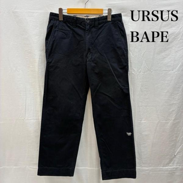 メーカー：アベイシングエイプ / A BATHING APE形状：パンツ / ワークパンツ、ペインターパンツサイズ：表記サイズ：Mウエスト：80 cm、ヒップ：100 cm、もも周り：58 cm、裾周り：40 cm、股上：28 cm、股下：...