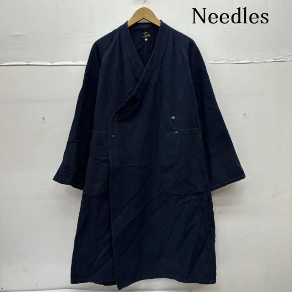 メーカー：ニードルス / Needles形状：コート / コート一般サイズ：表記サイズ：S着丈：108 cm、身幅：60 cm、裄丈：79 cmカラー：紺 / ネイビー柄 / パターン：素材：商品状態：着用感がありますが、汚れやダメージが比...