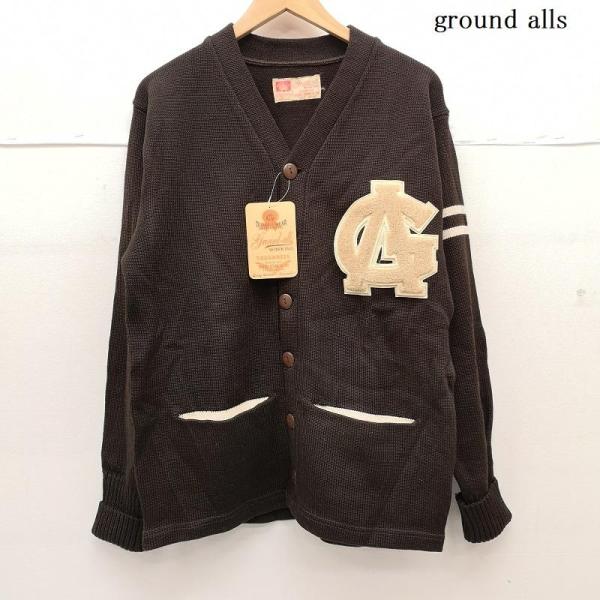 メーカー：古着 / USED形状：カーディガン / 長袖サイズ：表記サイズ：36肩幅：45 cm、袖丈：58 cm、着丈：64 cm、身幅：53 cmカラー：茶 / ブラウン柄 / パターン：素材：商品状態：使用感があり、汚れやダメージがあ...