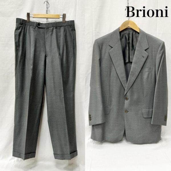 メーカー：ブリオーニ / BRIONI形状：スーツ / スーツサイズ：表記サイズ：50肩幅：45 cm、袖丈：59.5 cm、着丈：76.5 cm、身幅：54 cm、ウエスト：89 cm、もも周り：69 cm、裾周り：49 cm、股上：36...