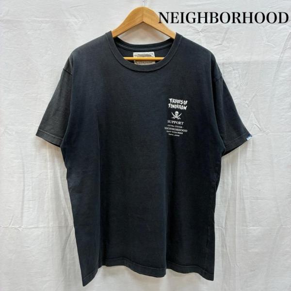メーカー：ネイバーフッド / NEIGHBORHOOD形状：Tシャツ / 半袖サイズ：表記サイズ：-肩幅：52 cm、袖丈：21.5 cm、着丈：66.5 cm、身幅：55.5 cmカラー：黒 / ブラック柄 / パターン：ロゴ、文字、プリ...
