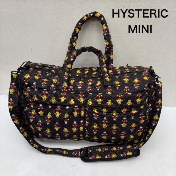 メーカー：ヒステリック ミニ / HYSTERIC MINI形状：その他バッグサイズ：表記サイズ：表記無し幅：38 cm、マチ：19 cm、高さ：24 cmカラー：黒 / ブラック柄 / パターン：素材：商品状態：着用感がありますが、汚れや...