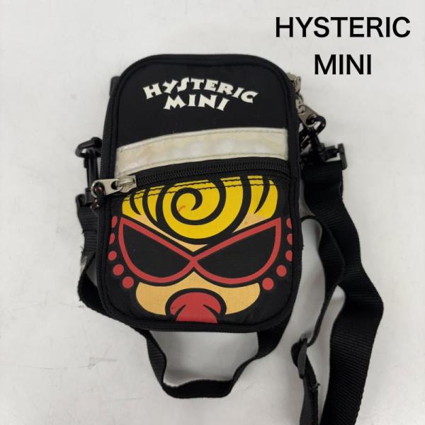メーカー：ヒステリック ミニ / HYSTERIC MINI形状：その他バッグサイズ：表記サイズ：表記無し幅：11 cm、マチ：6 cm、高さ：17 cmカラー：黒 / ブラック柄 / パターン：素材：商品状態：着用感がありますが、汚れやダ...