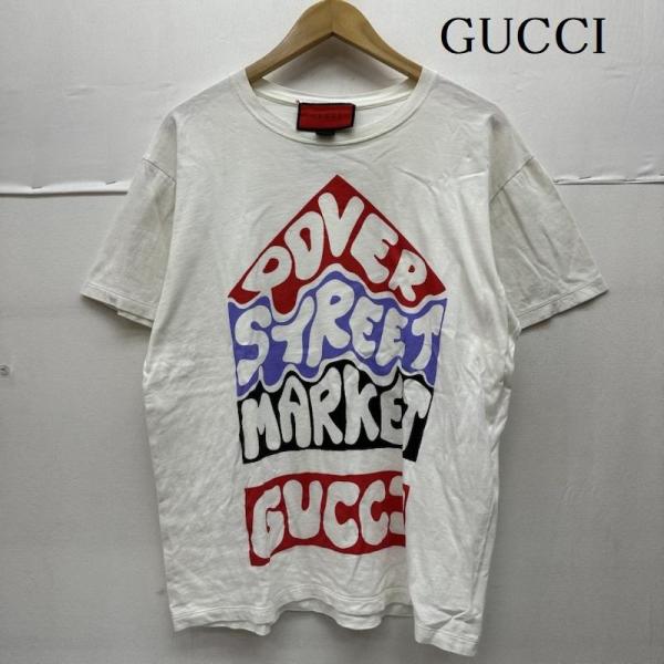 メーカー：グッチ / GUCCI形状：Tシャツ / 半袖サイズ：表記サイズ：XS肩幅：49 cm、袖丈：19 cm、着丈：63 cm、身幅：51 cmカラー：白 / ホワイト柄 / パターン：素材：商品状態：着用感がありますが、汚れやダメー...