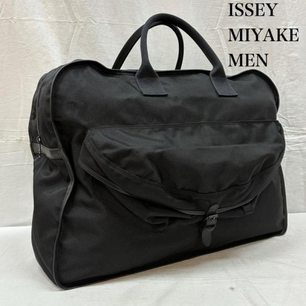 メーカー：イッセイミヤケ / ISSEY MIYAKE形状：ボストンバッグ / ボストンバッグサイズ：表記サイズ：-幅：55 cm、マチ：18 cm、高さ：43 cmカラー：黒 / ブラック柄 / パターン：素材：ナイロン商品状態：着用感が...